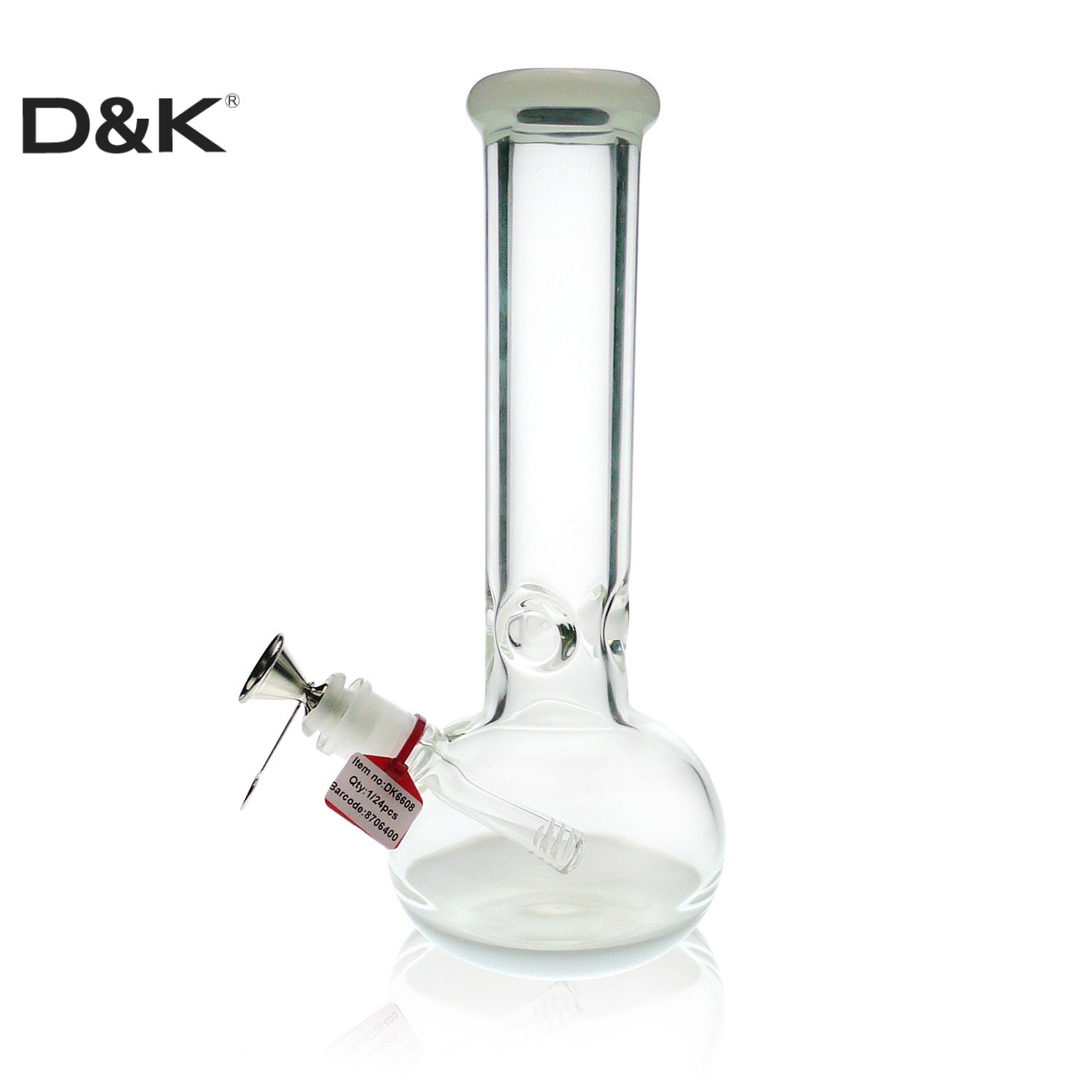 D&K Classic Color Round Beaker with Splash Guard – D&K Smoking Set